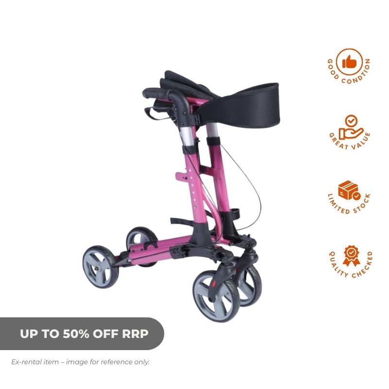 Forward Thinker Pink Rollator - Ex Rental - Aged Care & Medical