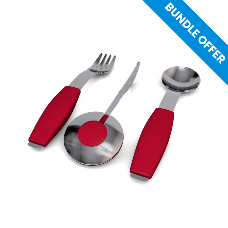 Ornamin Cutlery Set | Ergonomic Knife, Fork & Spoon Bundle – Aged Care ...